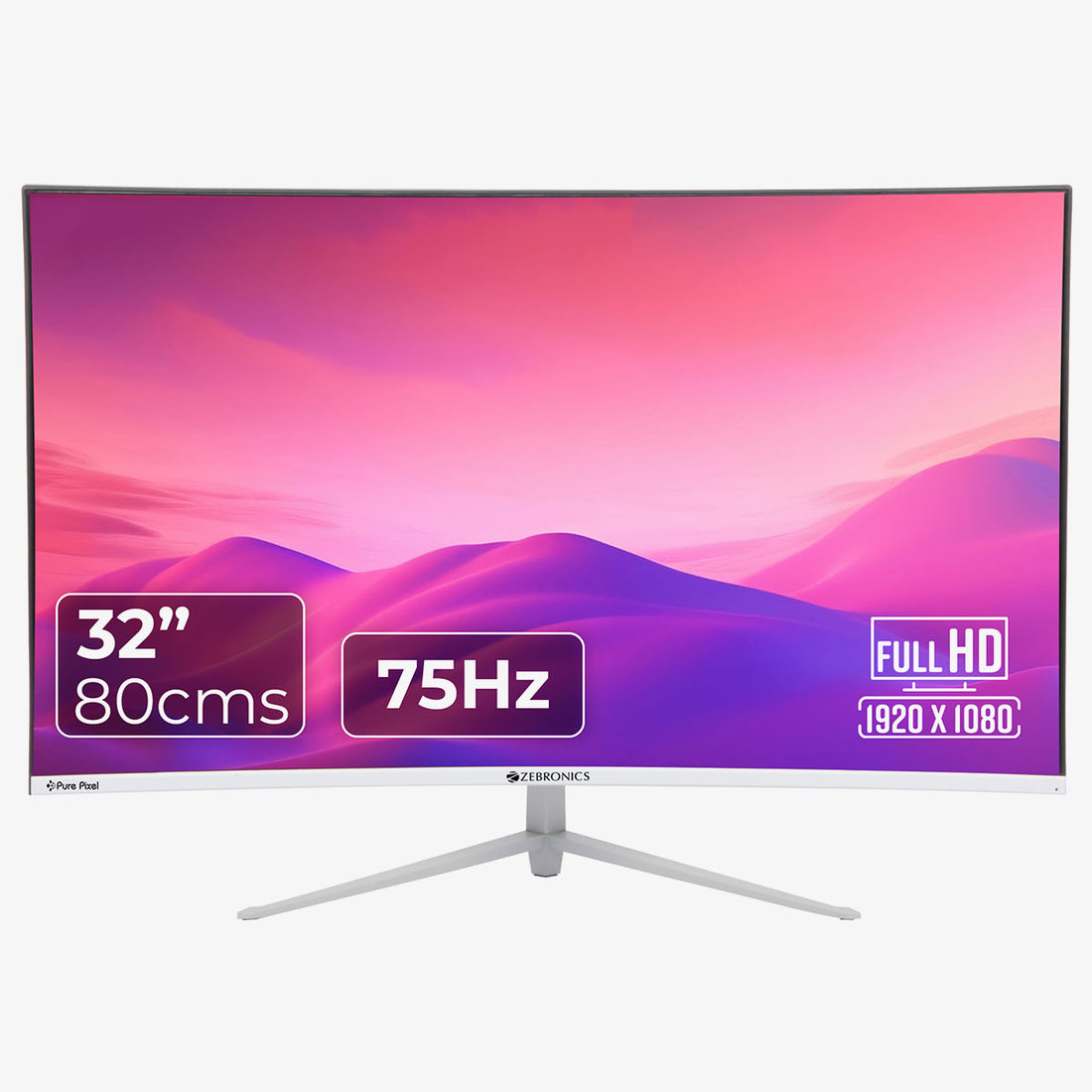 Zebronics AC32FHD 32 Inch 75Hz Curved Full HD LED Monitor