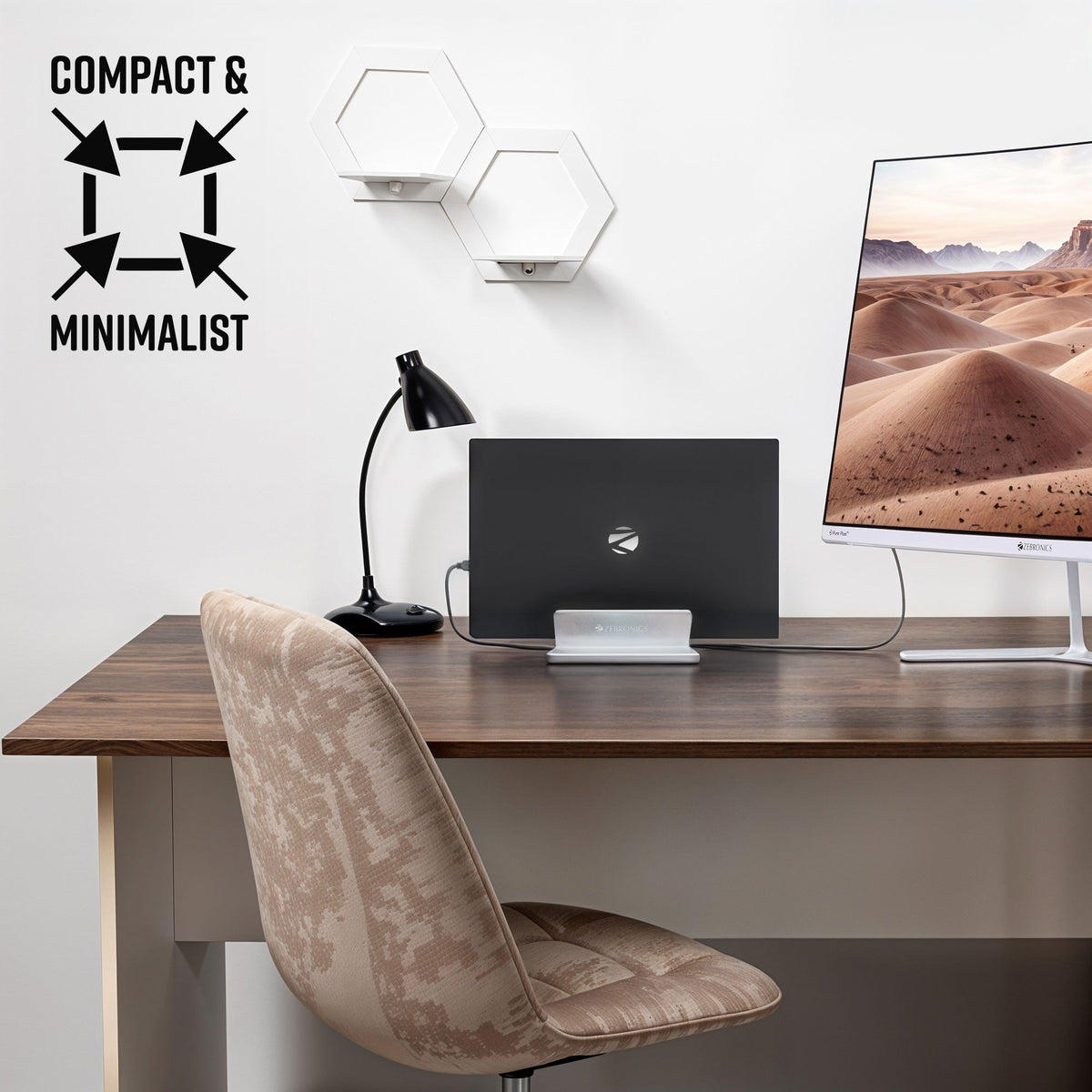 Zebronics NS2000V Vertical Laptop Stand for Space Saving Setup
