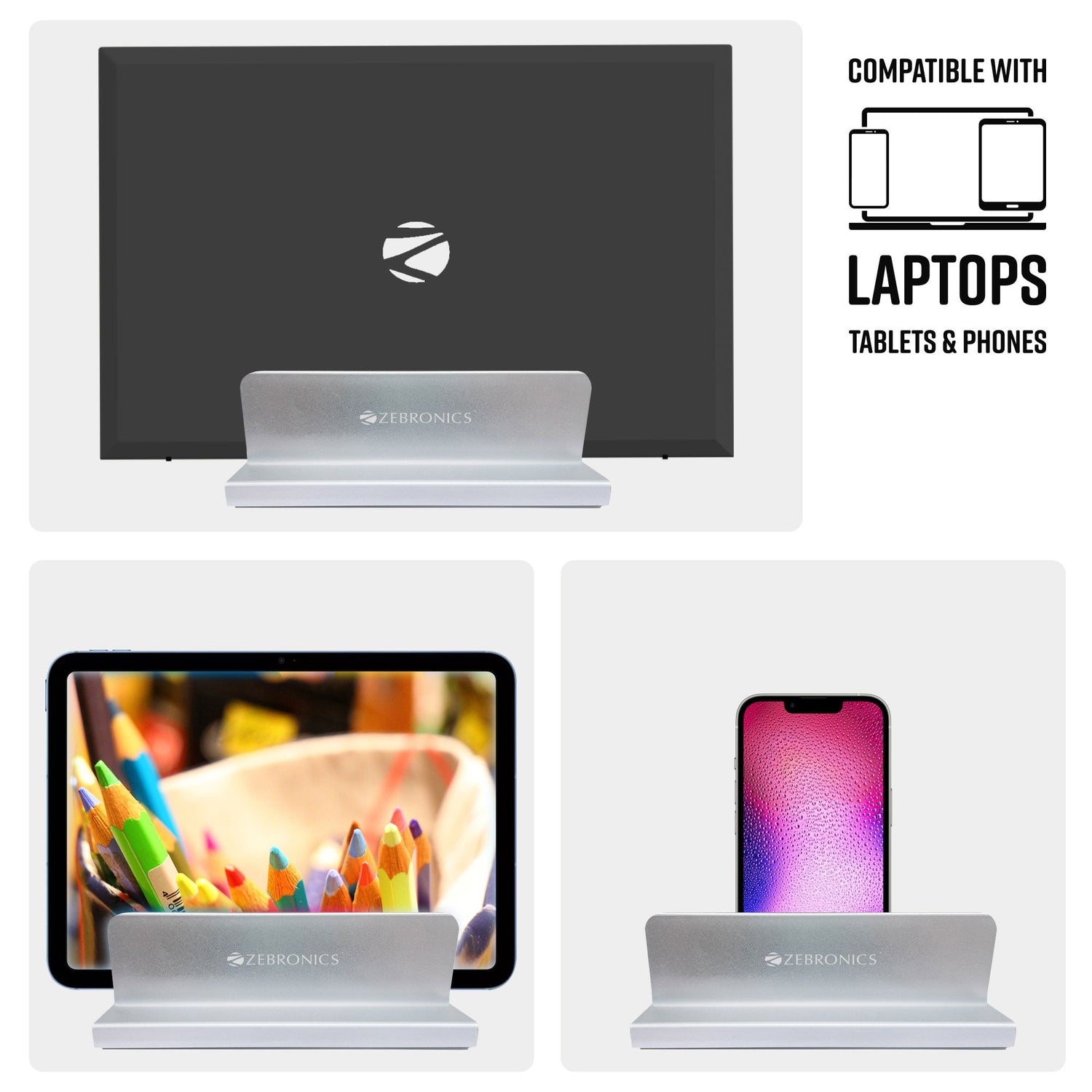 Zebronics NS2000V Vertical Laptop Stand for Space Saving Setup