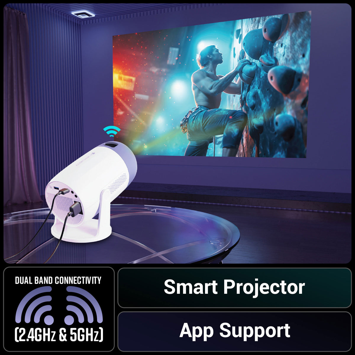Zebronics PixaPlay 63 - LED Projector