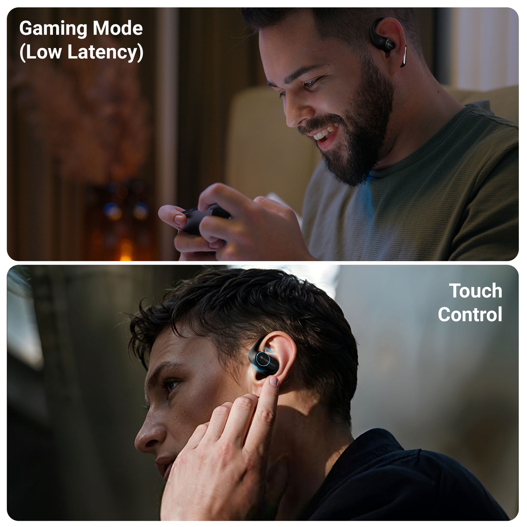 Zebronics Pods O - Open-ear Wearable Stereo Earbuds