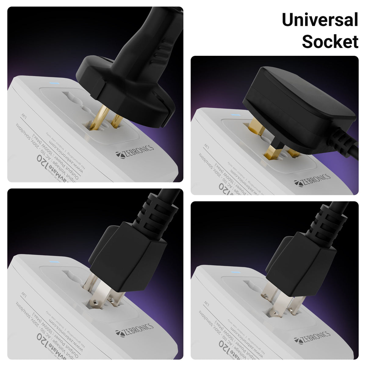 Zebronics Travmate 120 Universal Travel Adapter