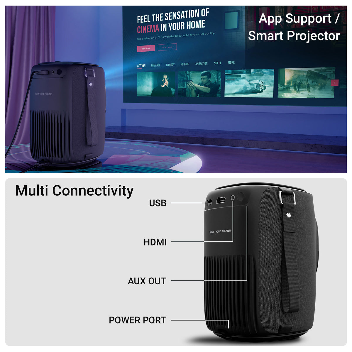 Zebronics PixaPlay 24 - LED Projector