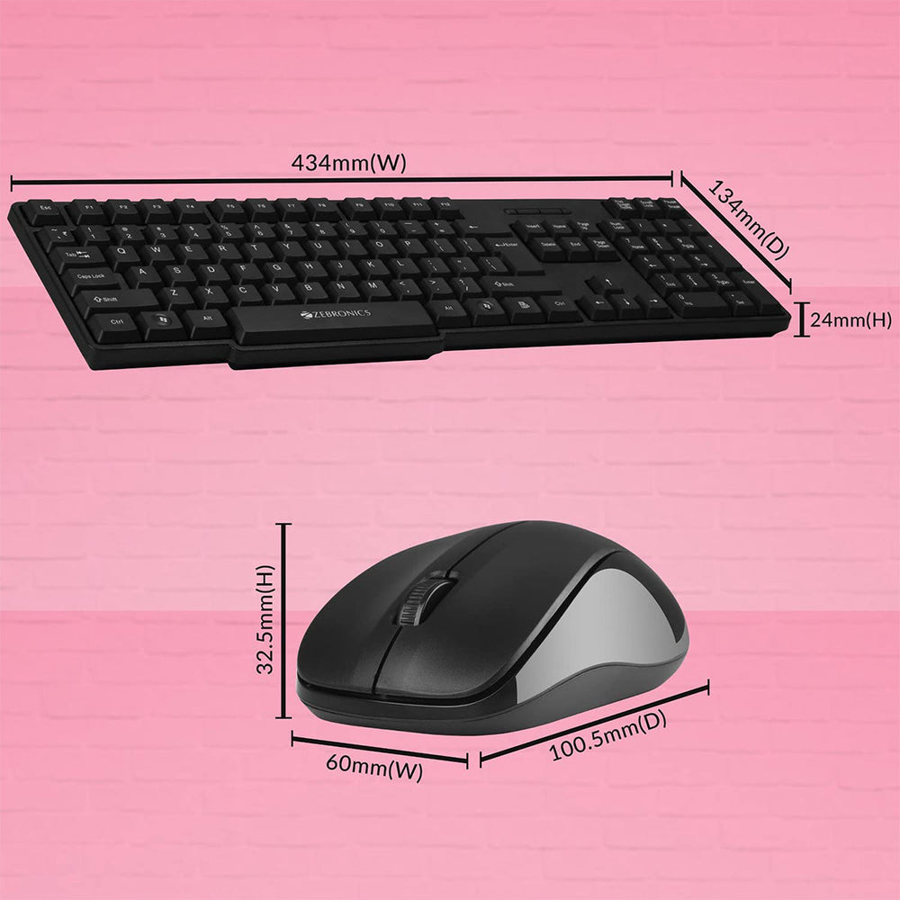 Zebronics Companion 107 Keyboard and Mouse Combo