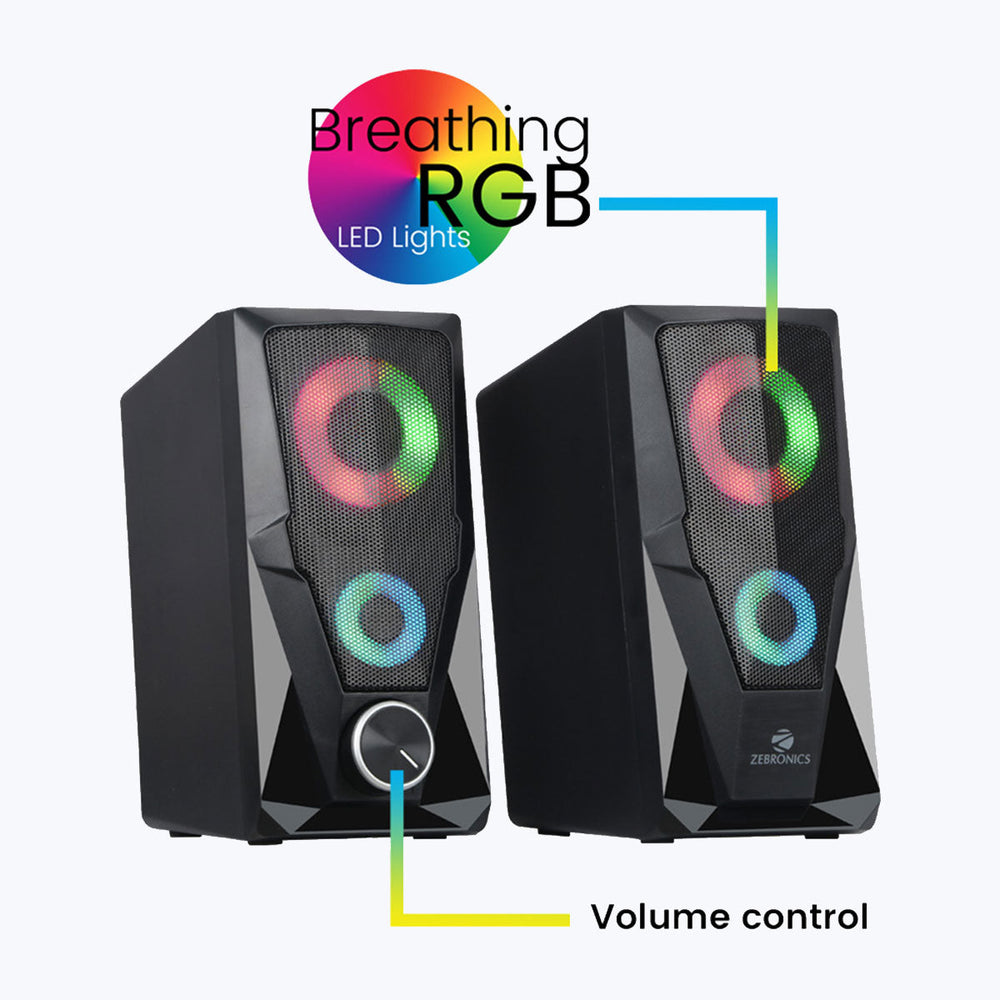 Zeb-Warrior USB Powered 2.0 Speaker for PC, Laptop, Mac