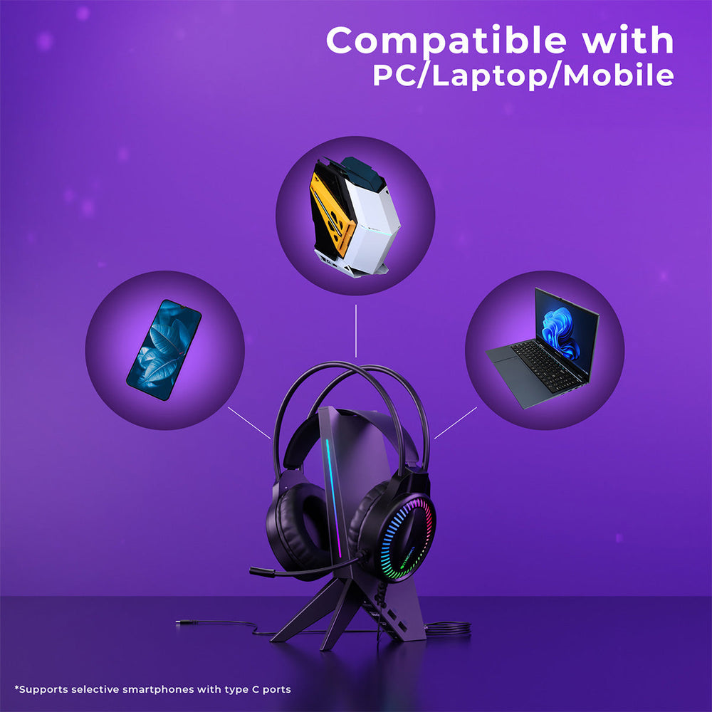 Zebronics Blitz C - Gaming Headphone for PC, Mobile with Type C