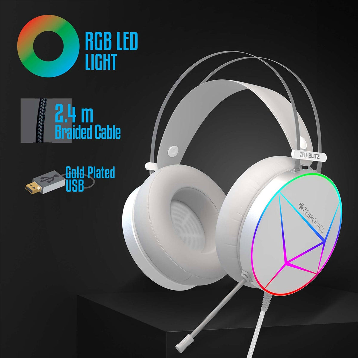 Zebronics Blitz- Gaming Headphone with Dolby Atmos