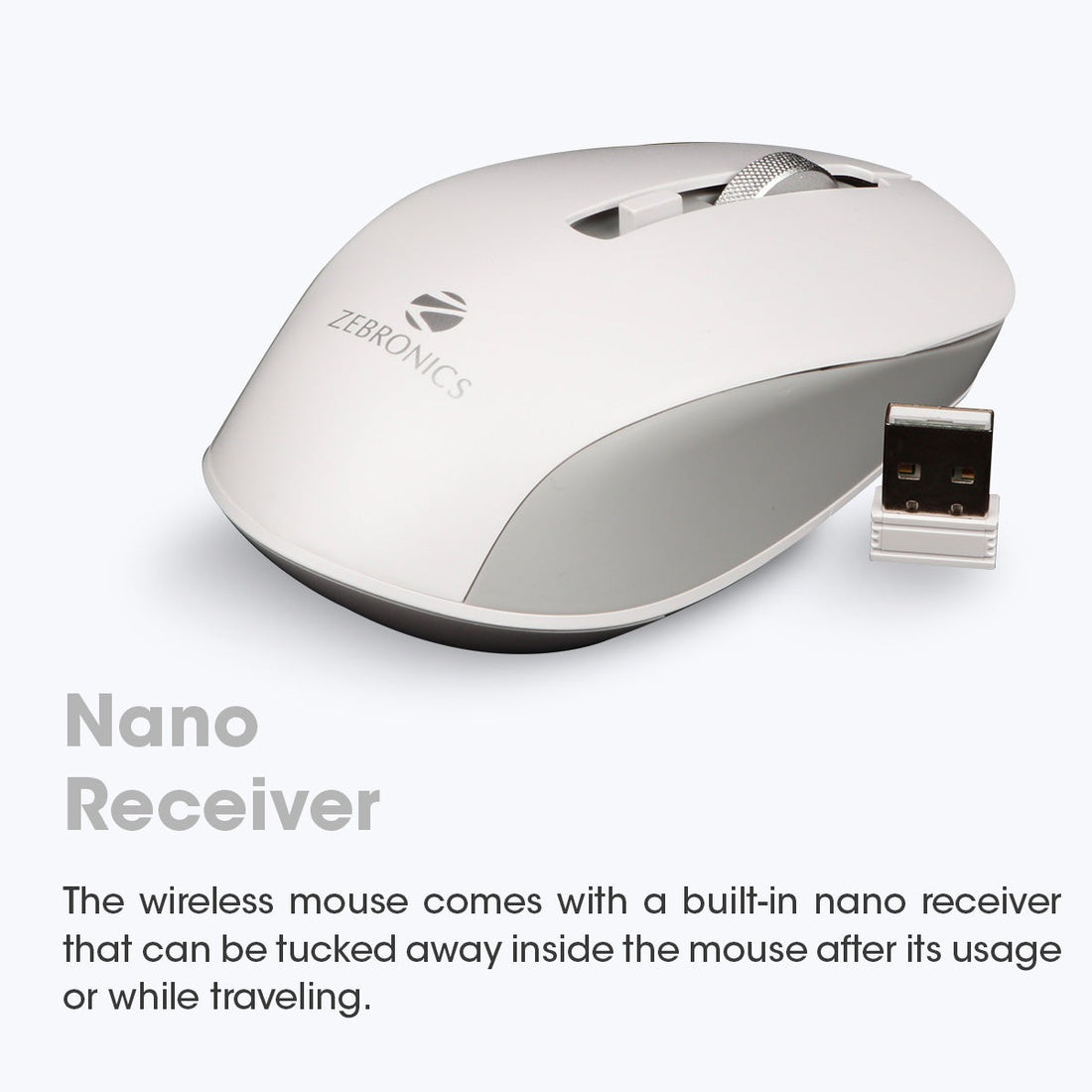 Zebronics Jaguar - Wireless Mouse 2.4 GHz Nano Receiver