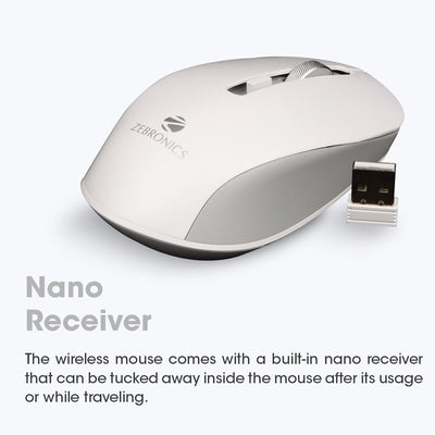 Zebronics Jaguar - Wireless Mouse 2.4 GHz Nano Receiver
