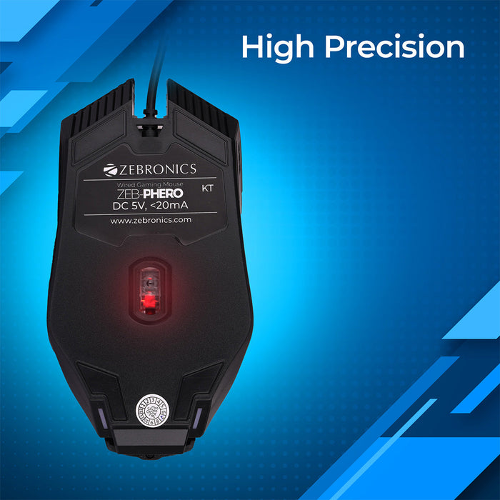 Zebronics Phero Wired Mouse for Office & Home Use