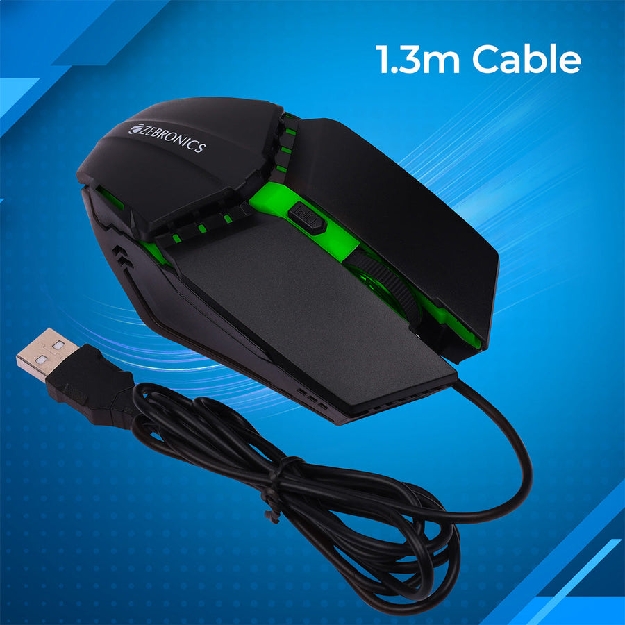 Zebronics Phero Wired Mouse for Office & Home Use