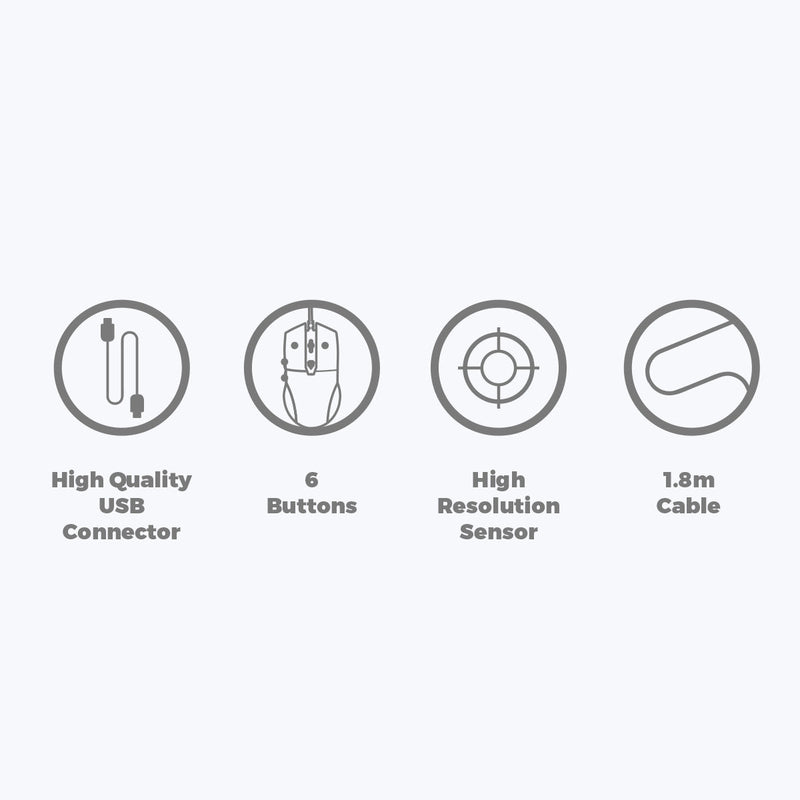 Zebronics Phobos Pro - 70g Wired Gaming Mouse