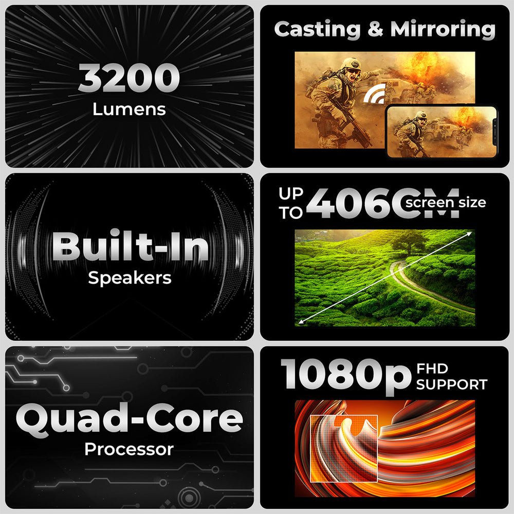 Zeb-PixaPlay 22 - Smart Vertical LED Projector