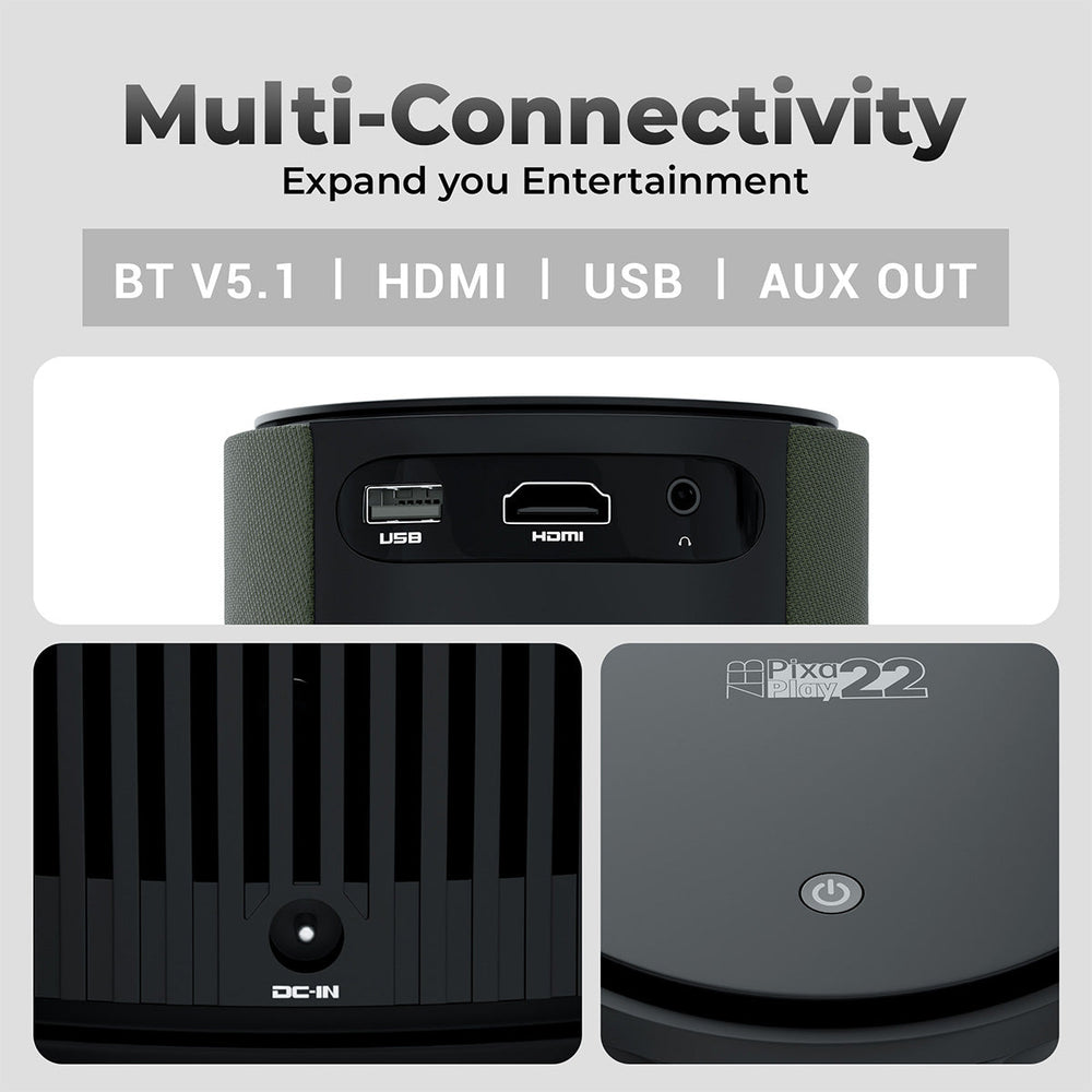 Zeb-PixaPlay 22 - Smart Vertical LED Projector