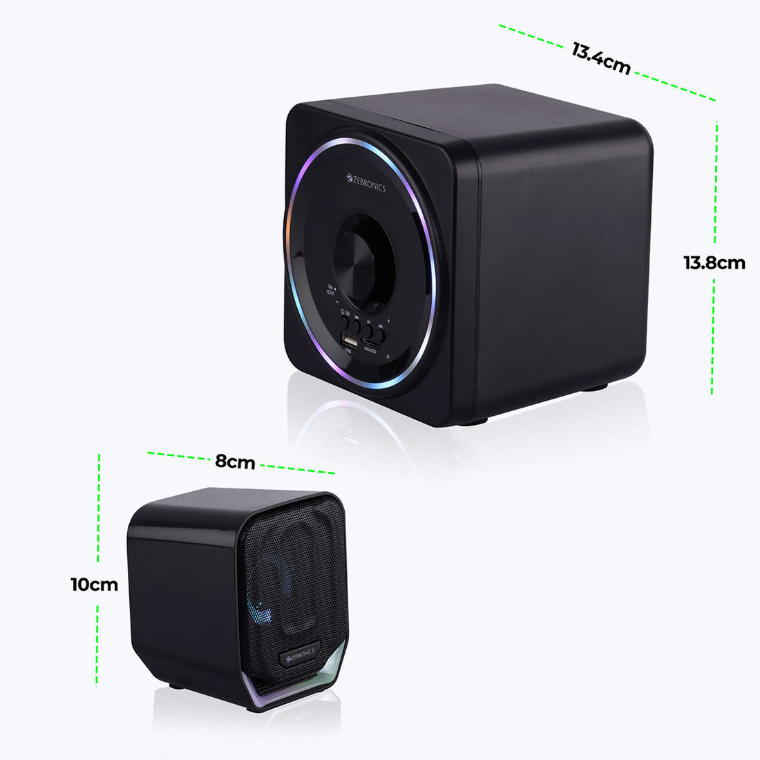 Zebronics Pluto-2 2.1 Multimedia Speaker