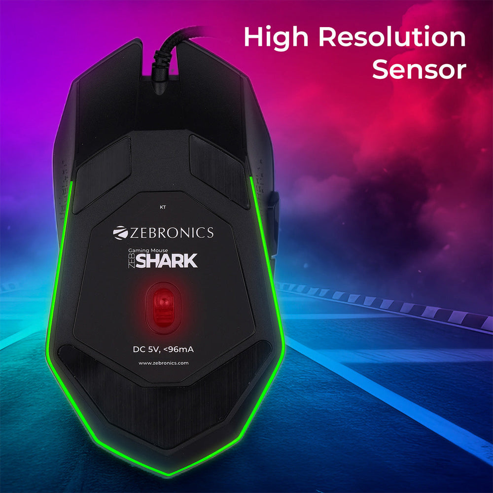 Zebronics Shark - Wired Gaming Mouse