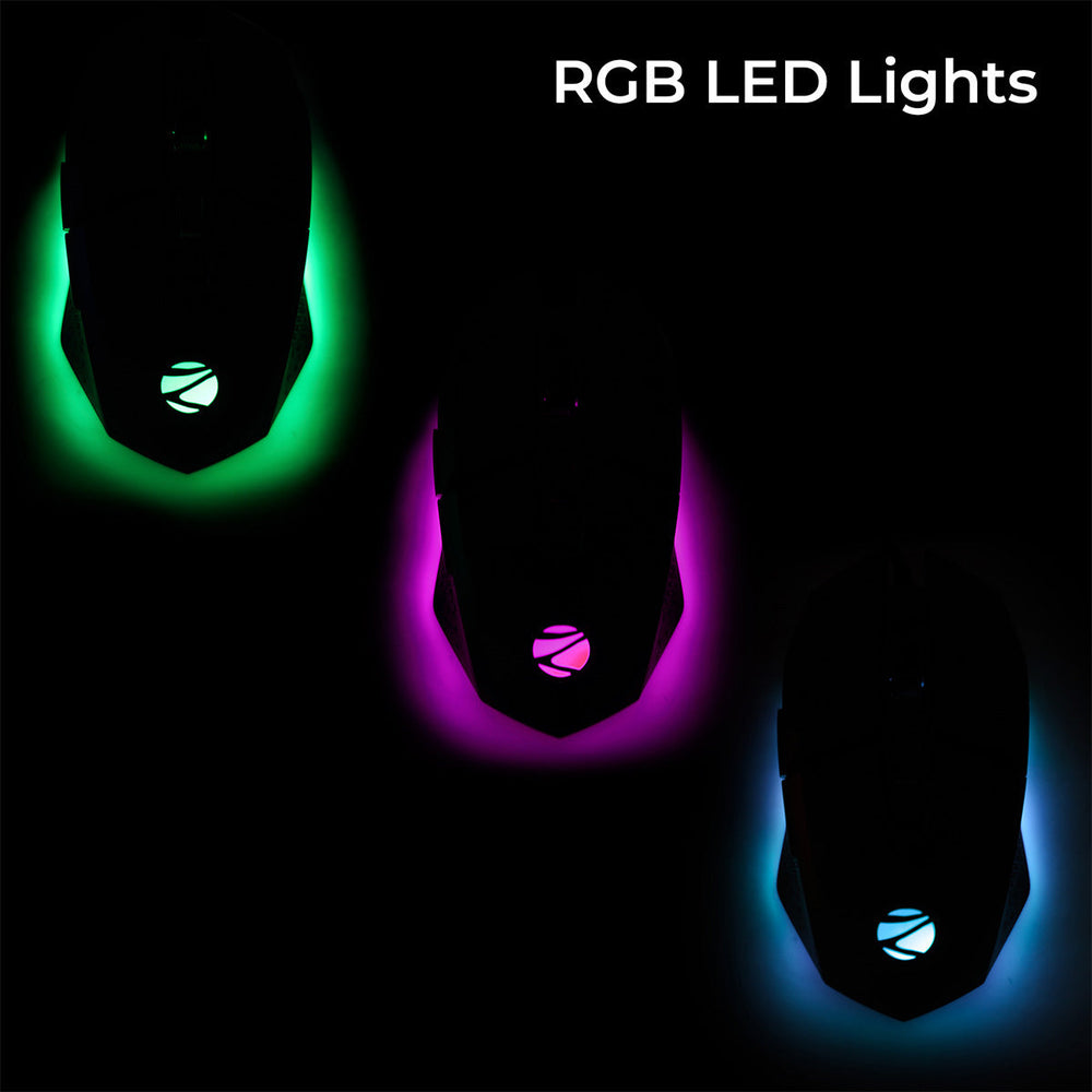Zebronics Shark Wired Gaming Mouse with High DPI & RGB