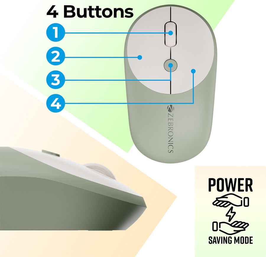 Zebronics Companion 302 Wireless Keyboard and mouse combo