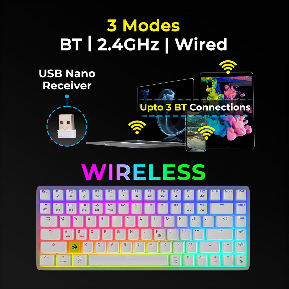 ZEB-Max Ninja 200 - Wireless Premium Mechanical Keyboard