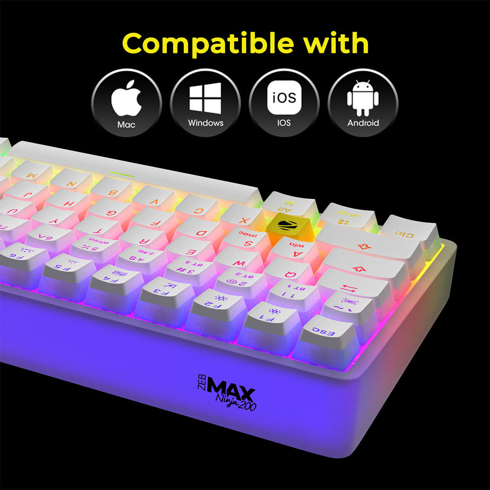 ZEB-Max Ninja 200 - Wireless Premium Mechanical Keyboard