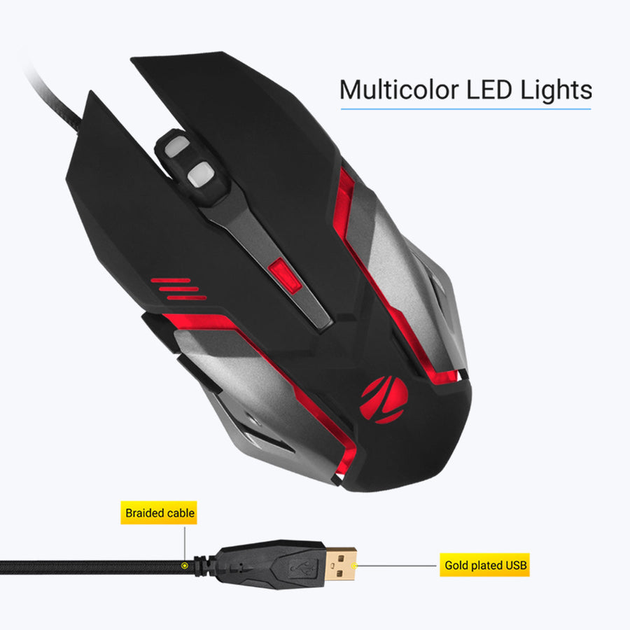 Zebronics Transformer-M Wired Gaming Mouse with RGB Lighting